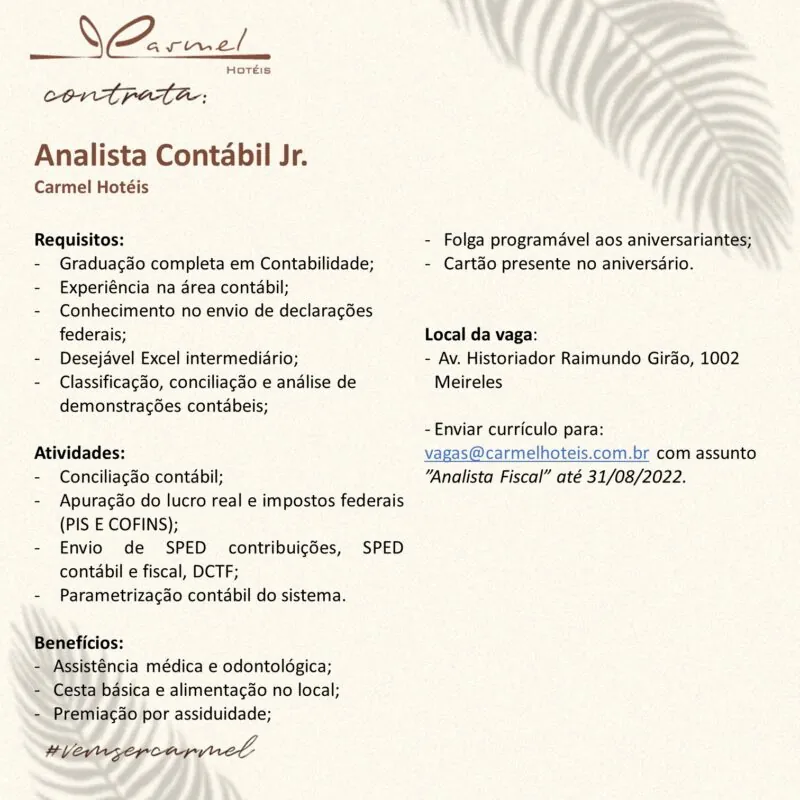 Vaga para Analista Contabil - Portal Vagas